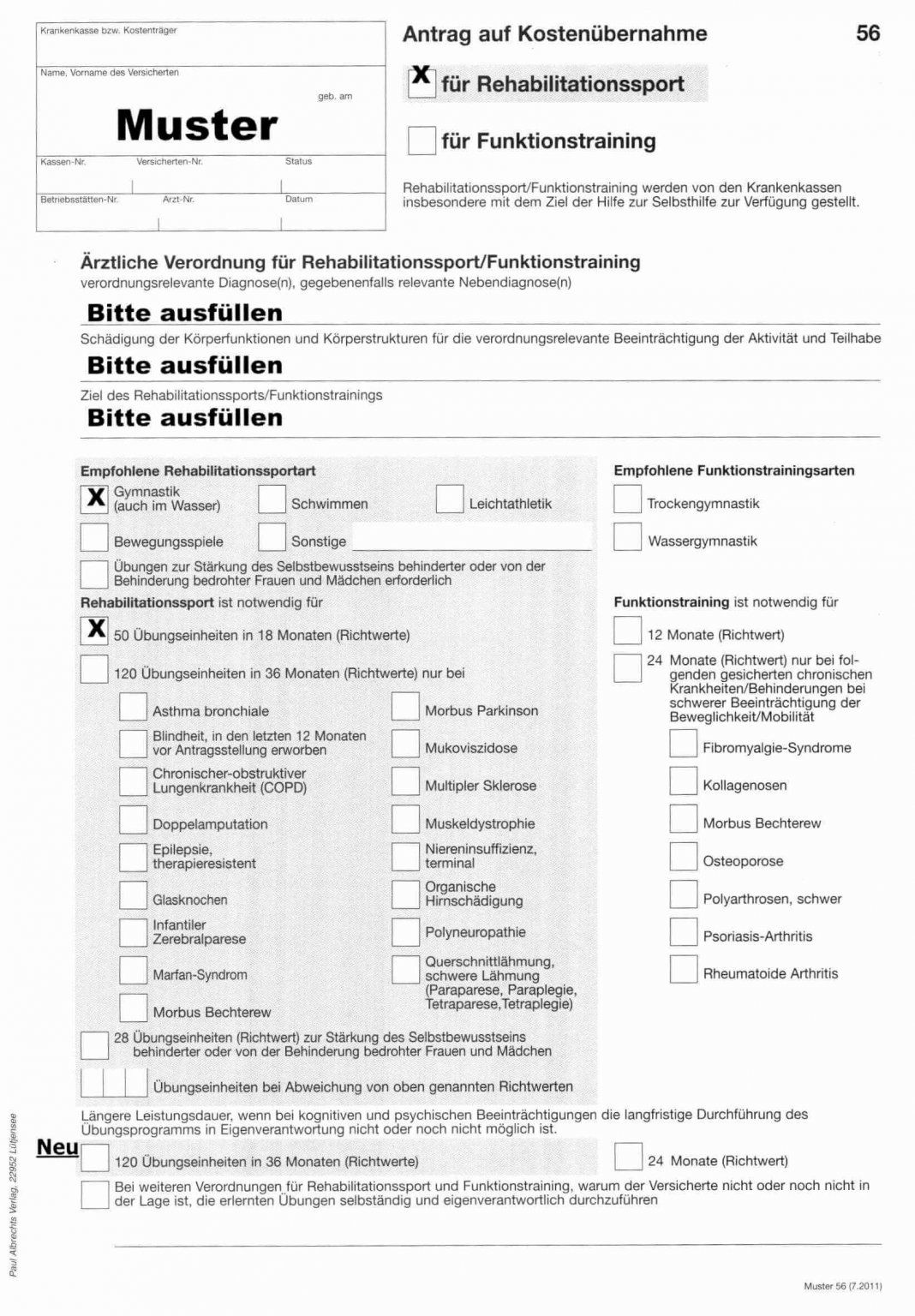 Muster 56 - Vitalis Gesundheitszentrum